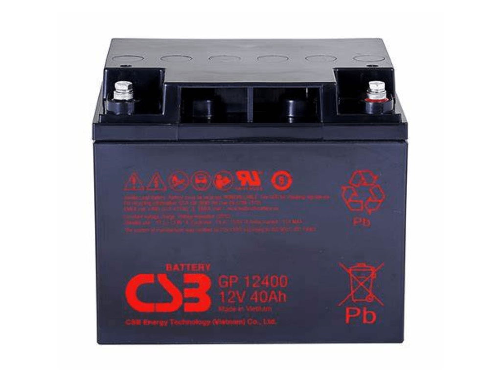 Batería Estacionaria CSB 12V 40AMP LAR:197 GP12400